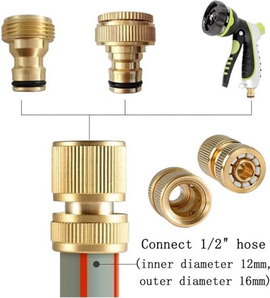 slangkoppeling set / Verdeler Slangkoppeling - HOOGWAARDIGE MATERIALEN ...