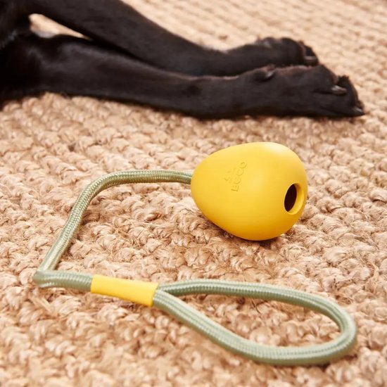 Slinger Pebble - Lichtgewicht bal aan touw voor honden - Ideaal voor ...
