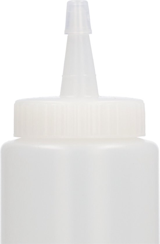 6x Knijpbare Doseerfles 250 ml met Tuitdop - Sausfles, Knijpfles ...