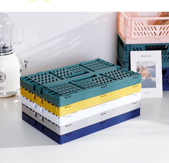 6 Folding Boxes, 30 cm Boxes Storage, Folding Boxes, Foldable Stable ...