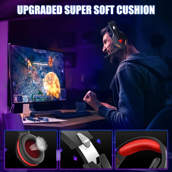 Casque de Gaming pour PS5 – Casque de Gaming supra- Ear pour PC , PS4 ...