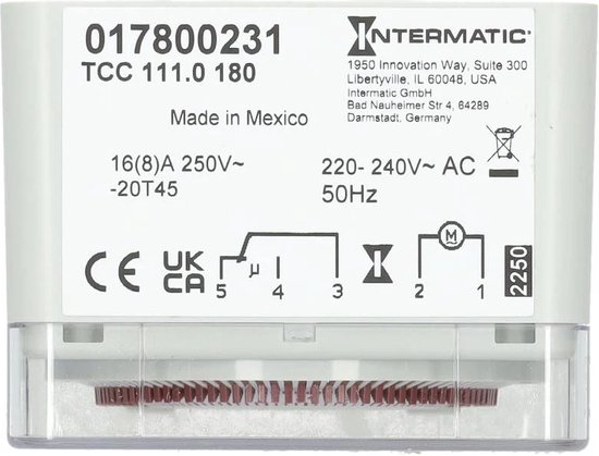 Intermatic TCC 111 analoge universele schakelklok 24 uurs zonder ...