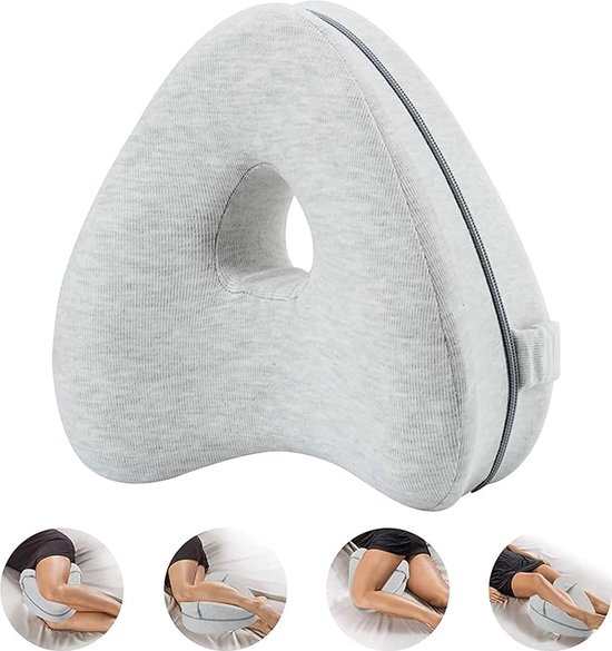 Beenkussen Kniekussen Ergonomisch Zijslaper Kussen met Optimaal Memory Foam Kussen... | bol
