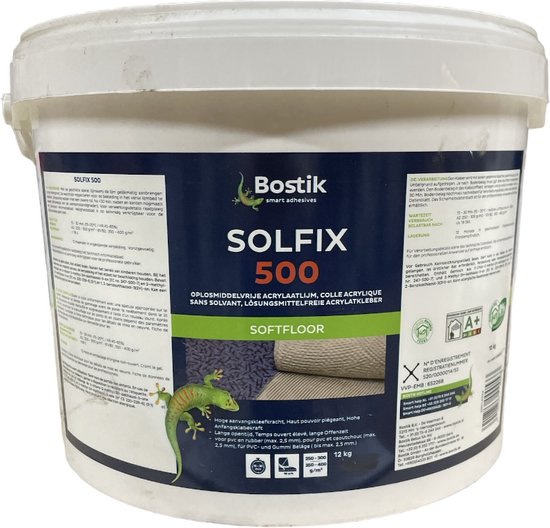 Bostik Solfix 500 - Acrylaat vloerlijm - 12 kg | bol