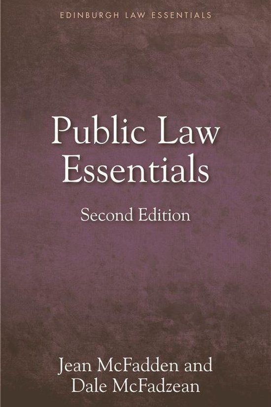 Edinburgh Law Essentials - Public Law Essentials (ebook), Dale ...