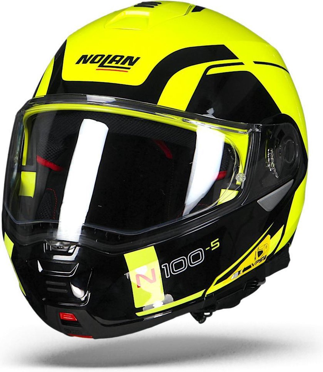 Nolan N100-5 Consistency Led Geel N-Com 026 Systeemhelm - Motorhelm ...