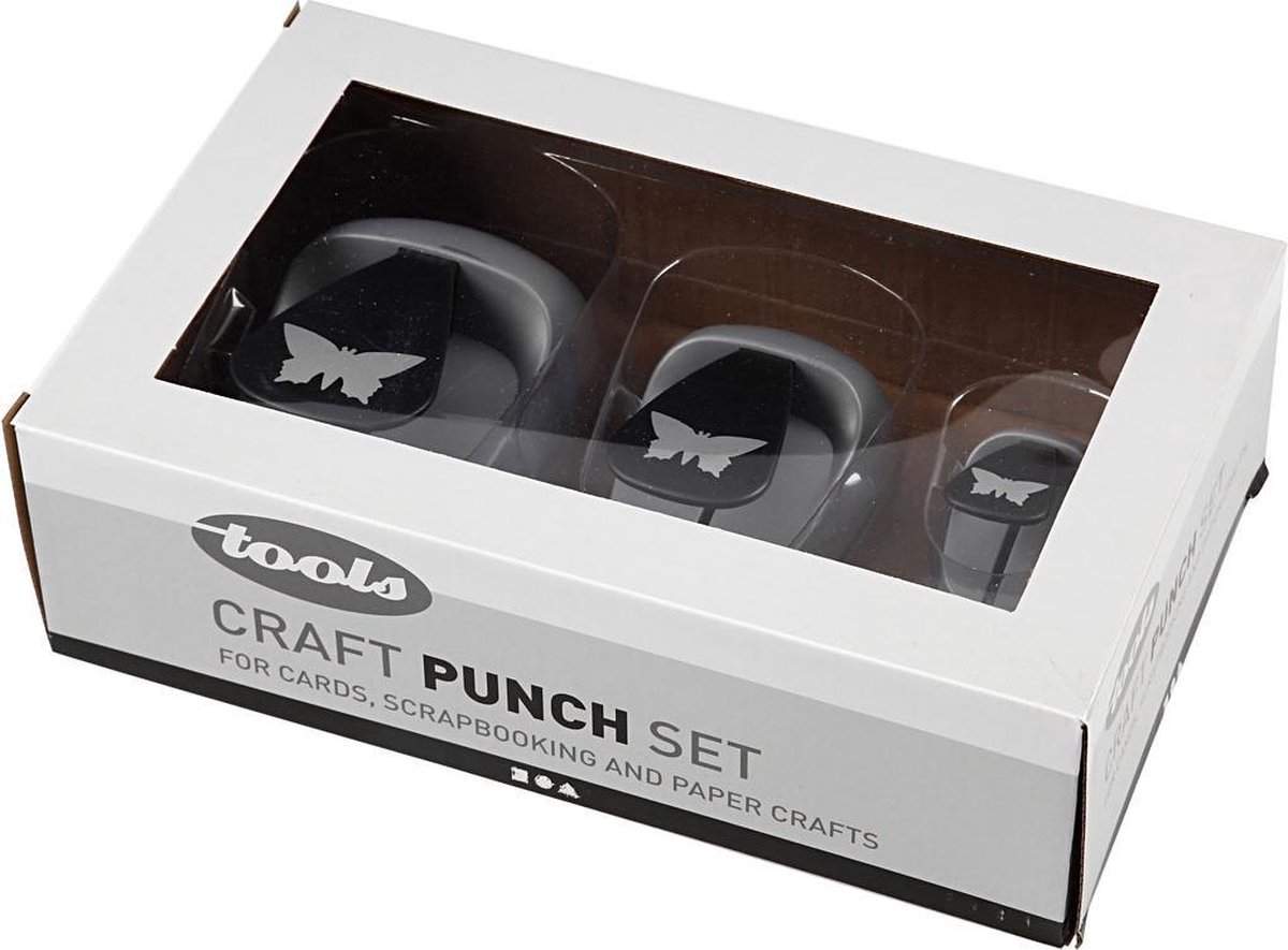 Ponsen set, b: 25+49+75 mm, vlinder, 3 assorti | bol.com