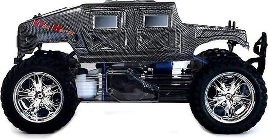 FS Racing 30CC 1:5 Schaal Benzine RC Monstertruck Hummer - 2.4Ghz | bol