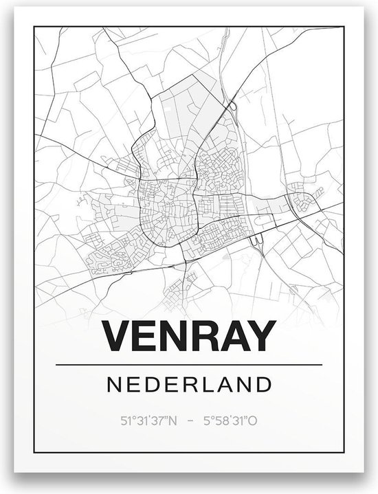 Poster/plattegrond VENRAY - 30x40cm | bol