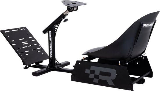 REBBLERS® Rookie Racestoel Junior - Gaming Cockpit simulator - zwarte ...