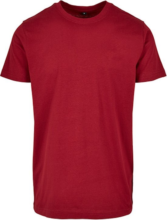 Build your Brand Basic Round Neck T-Shirt BYBB010 - Burgundy - S | bol