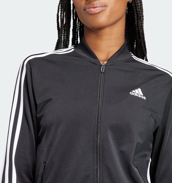 Adidas Sportswear Essentials 3 Stripes Trainingspak Dames Zwart S