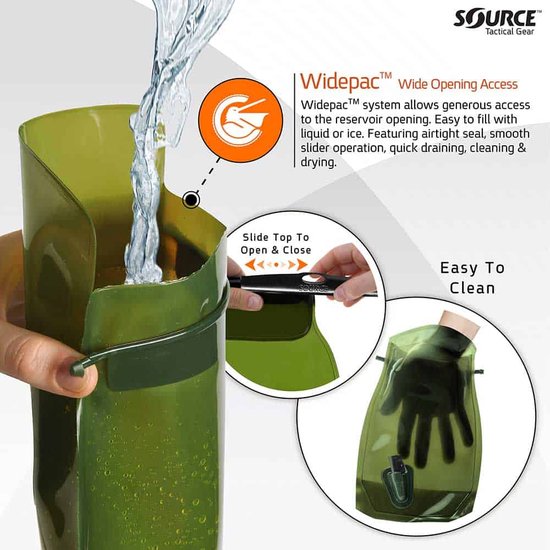 Source WLPS | 3L Low-Profile Hydration Bladder | bol