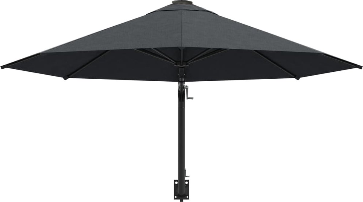 vidaXL-Wandparasol-met-metalen-paal-300-cm-antraciet | bol