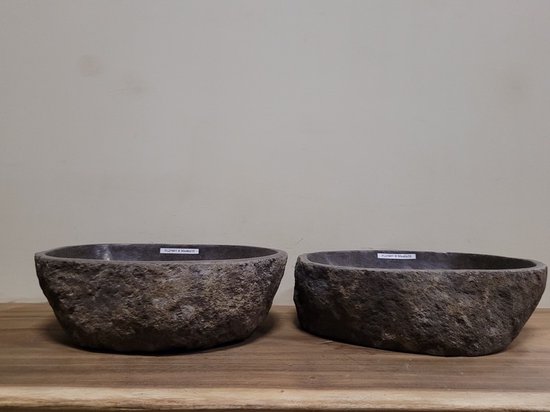 2 wasbakken uit 1 steen waskom set FL21901 | bol.com