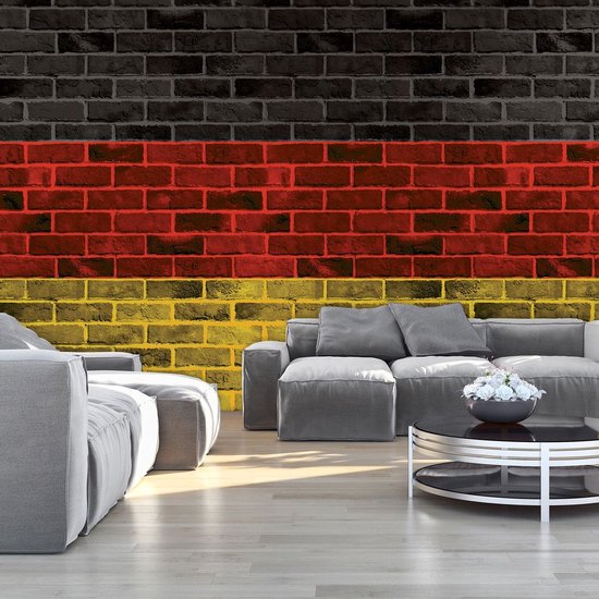 Fotobehang - Vlies Behang - Duitse Bakstenen Muur - 254 x 184 cm | bol