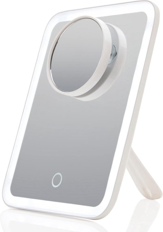 Rechargeable LED Makeup Mirror with 3 Light Settings - Portable ...