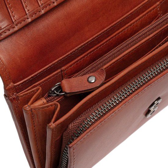 The Chesterfield Brand - Leren Portemonnee Cognac Rivalto | bol