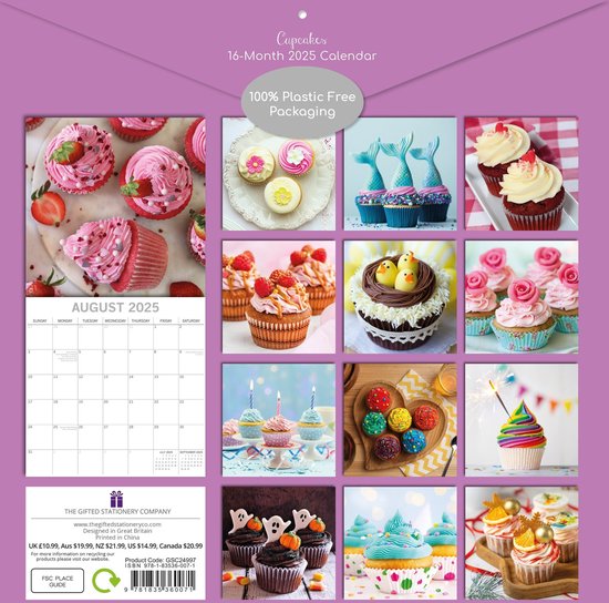 Cupcakes Kalender 2025 | bol