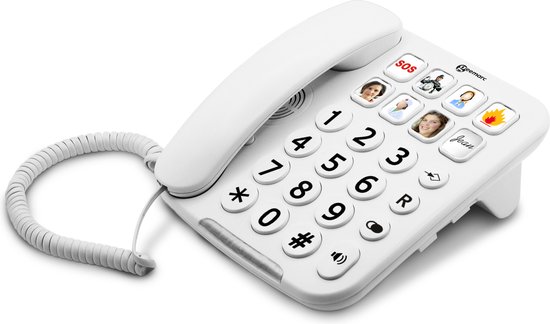Geemarc Photophone 110 Eenvoudige seniorentelefoon met fotoknoppen voor ...