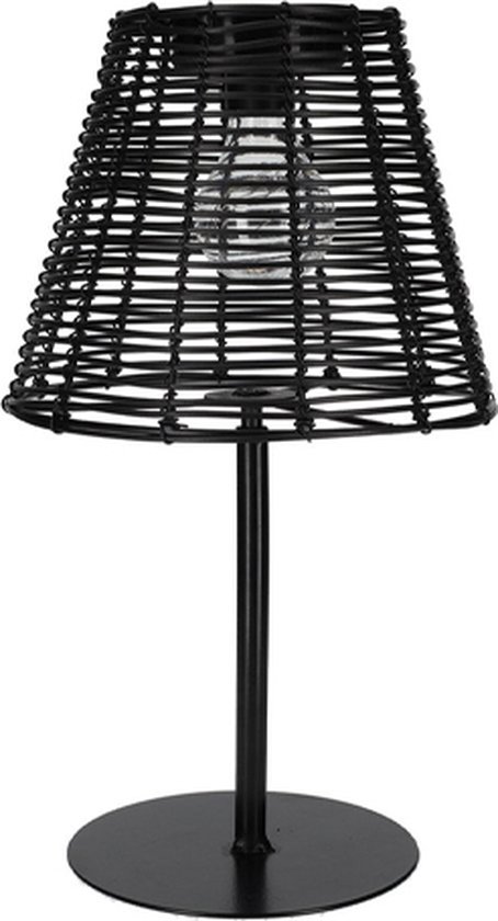 JENS Living Solar lamp Liv - LED tafellamp - Zwart - IP44 - ∅20 x 33 cm ...
