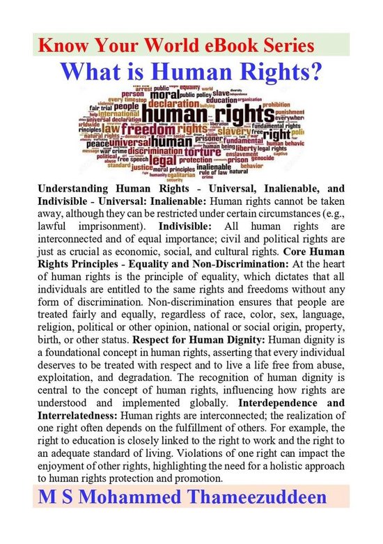 What is Human Rights (ebook), M S Mohammed Thameezuddeen ...