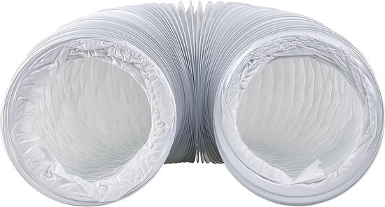 Afvoerslang Airco wit 160 mm 6 m pvc flexibele slang voor ...