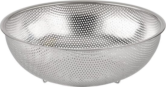 Vergiet Ø 285 cm H: 10 cm 18-8 roestvrij staal met handvat - Groot ...