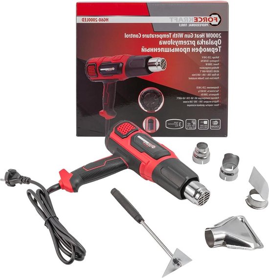 Heteluchtpistool met accessoires - Hoge kwaliteit warmtepistool | bol