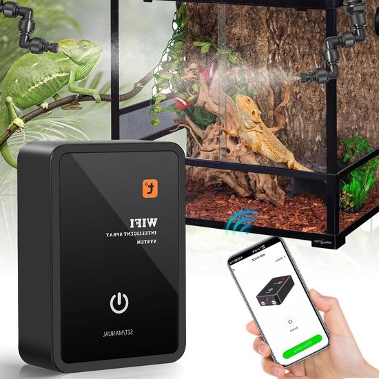 Intelligente irrigatiesysteem terrarium met verstelbare sproeiers - 360 ...