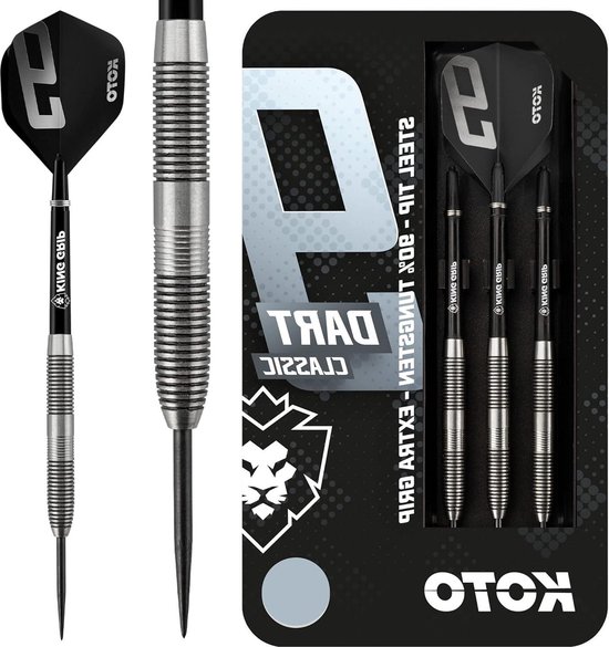 9-Dart Classic 90% Tungsten Darts - KOTO Dartpijlen - Hoge Kwaliteit | bol