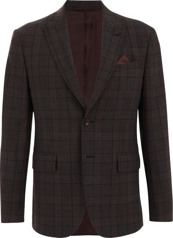 Van Gils Men's Premium Wool Blend Blazer with Check Pattern | bol