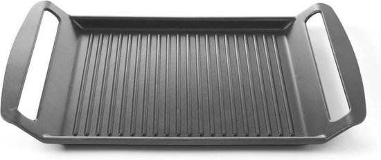 Grillplaat voor Inductiekookplaten - 390x260x(H)35 mm | bol