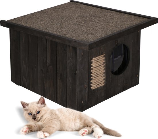 Springos Kattenhuis - Geïsoleerd - Voor Buiten - Weersbestendig - 58 X ...