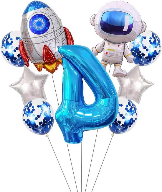 Feest Decoratie Ruimte luchtballonset 4 - Kinderverjaardag - Astronaut ...