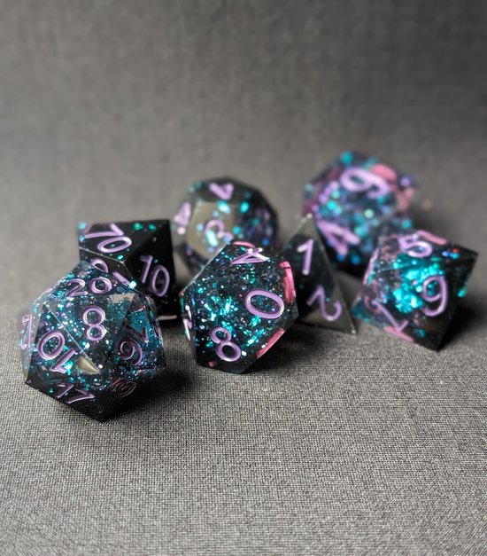 Void Sparkle DnD Dice - Dungeons & Dragons - Dice Set | bol