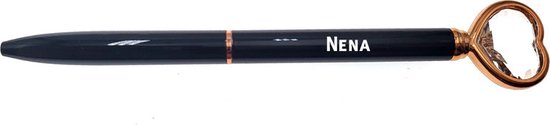 Pen Met Gravering - Hartje - Met Naam - Nena - Zwart | bol