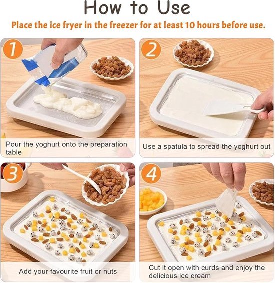 Koude Plaat Ijs Roll Maker - Maak Gemakkelijk Ijs Rolls - DIY Ijs ...