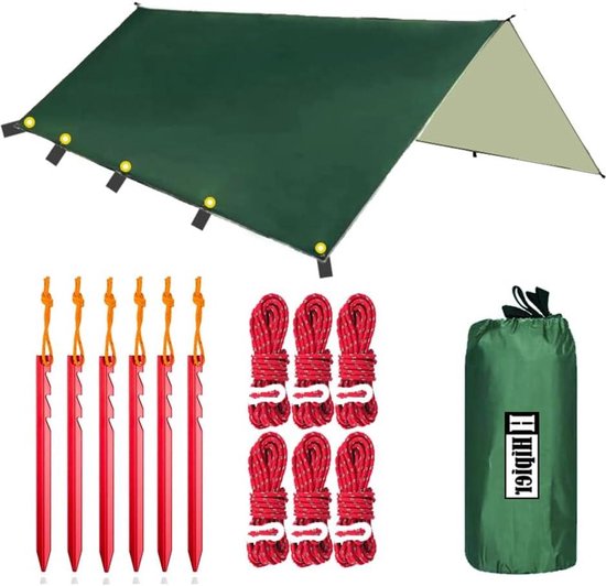 Tentzeil Fx Tarp 3 x 4 Campingtentzeil - Hangmat - Licht - Zonwering ...
