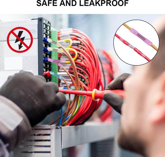 Krimpkousset 290 Pieces Soldeerverbinder kabelverbinder - waterdichte ...