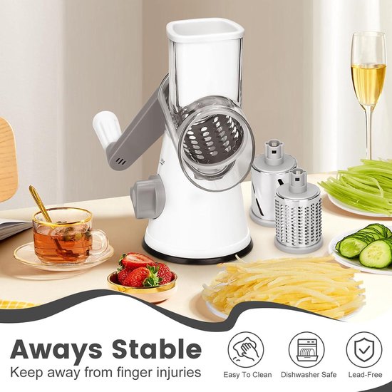 Handmatige Groentesnijder - Rasp Groente - Kaasrasp Met Drie ...