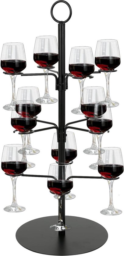 3-niveaus champagne-displaystandaard cocktaildrankjes boomstandaard met ...