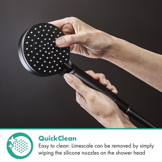 Vernis Blend handdouche 100 Vario EcoSmart mat zwart 26340670 - html ...