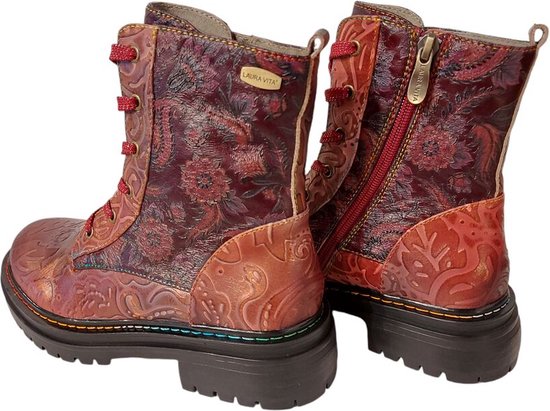 Laura Vita Veterboot Kandyo 24 SL022-4A Grenat Rood | bol