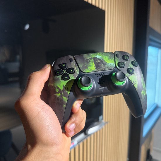 Clever PS5 Custom Green Underworld Controller | bol