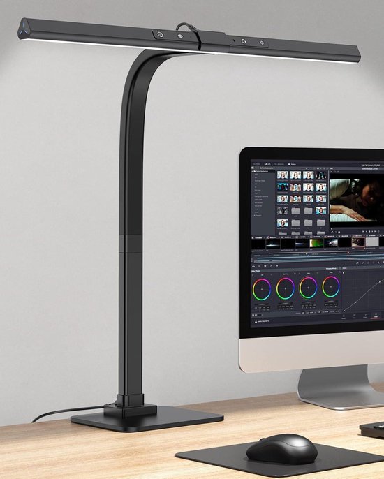 Bureaulamp dimbaar Led-bureaulamp architectenlamp 12 W voor ...