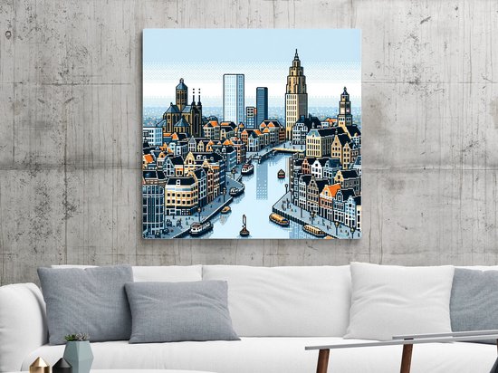 Pixel art groningen schilderij | Groningen through the Lens of ...