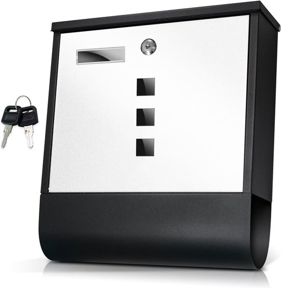 Design Letter Box Stainless Steel with Newspaper Compartment - Lockable ...