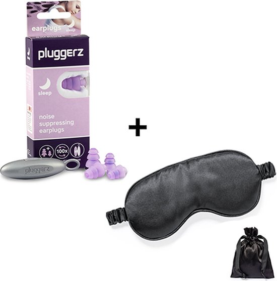 Combi Deal: Pluggerz Sleep oordoppen en satijnen slaapmasker | bol