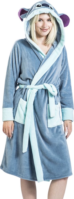 Lilo & Stitch Stitch Badjas blauw L-XL | bol